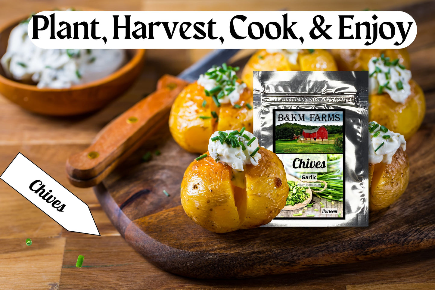 Chives Herb Seeds - Garlic - B&KM Farms